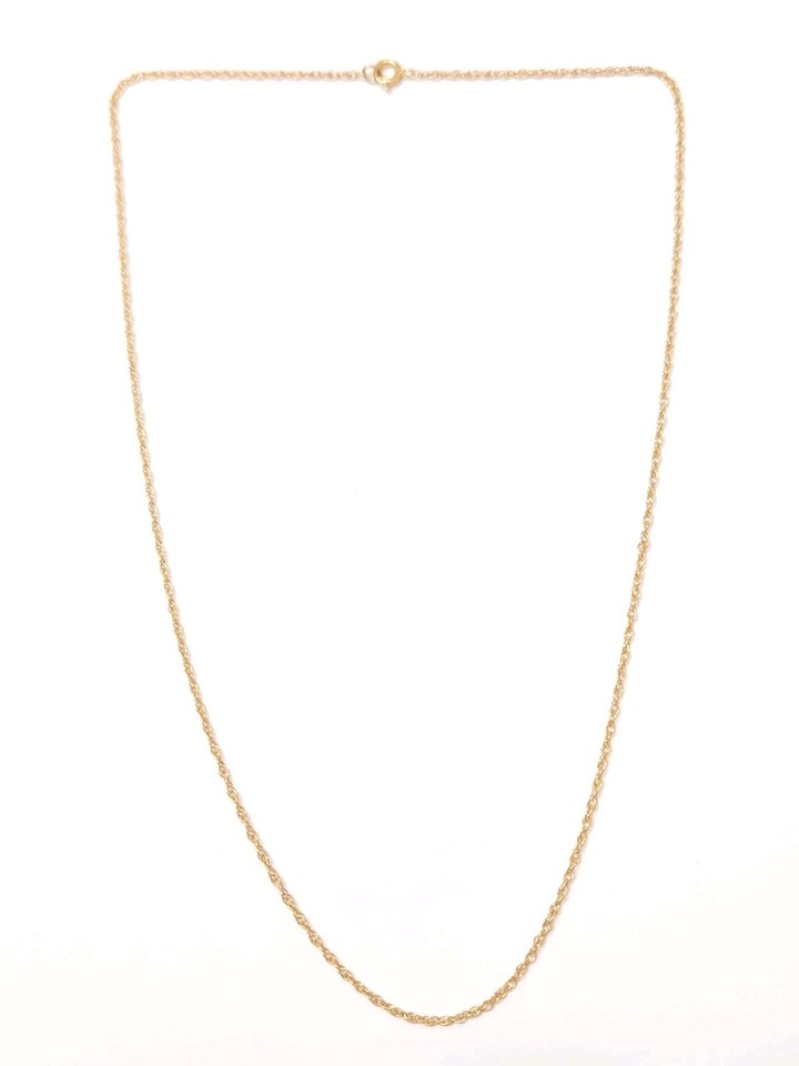Women's Vintage New 12K Gold Filled Soft Lightweight Cable Rope Chain ...