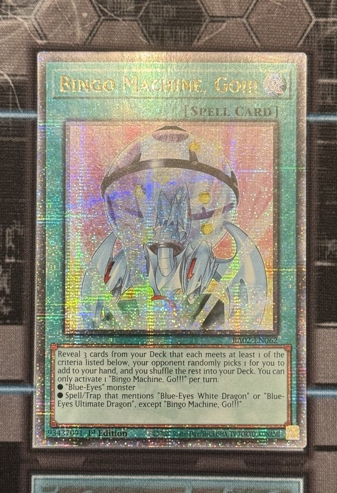 Bingo Machine, Go!!! (Quarter Century Secret Rare) RA02-EN062 25th ...
