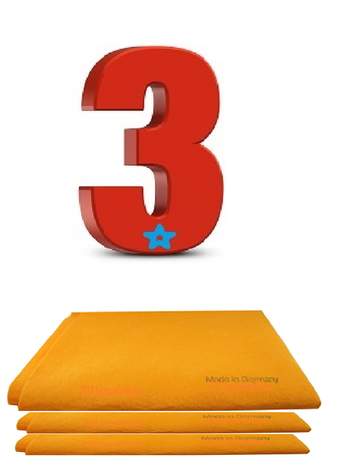 Original German Shammy Towels Super Absorbent Cloth 27 x 20 colcha 3,6 ...