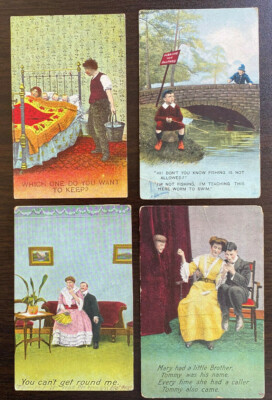 Vintage Bamforth Comic Postcards (4) | eBay