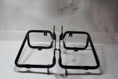 BLACK FXRP saddlebag carriers FXR Police Sheriff bag mounts FXR4 FXRT ...