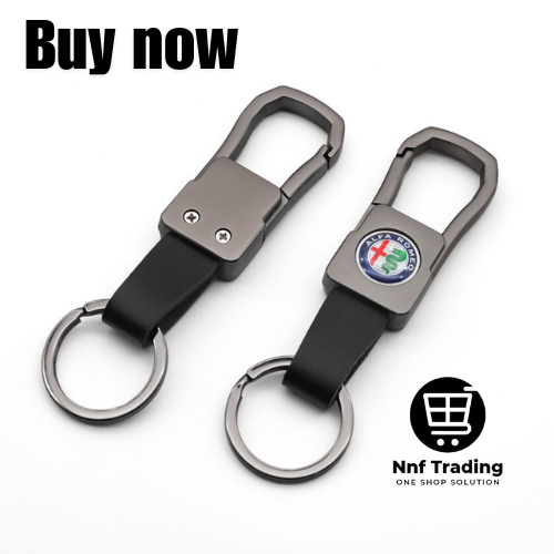 Car Keychain Metal Leather Personality Fashion Pendant Key chain For ...