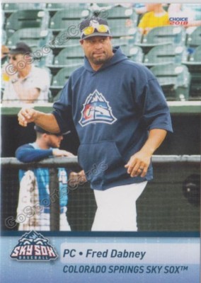 2018 Colorado Springs Sky Sox Fred Dabney Milwaukee Brewers PC | eBay