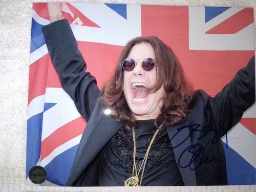 OZZY OSBOURNE Hand-Autographed "Proud to be British" 8x10 Photo w/COA ...