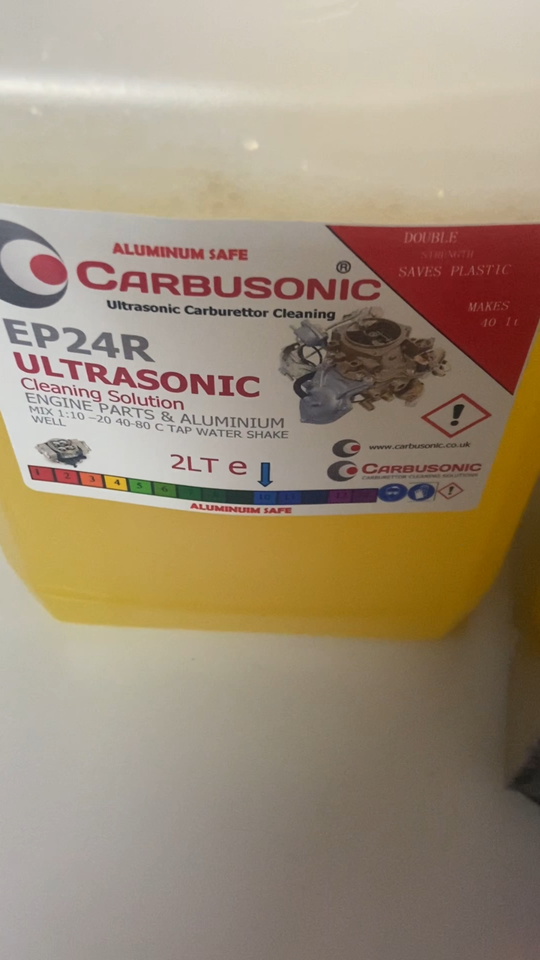 Carburettor Machine Part Ultrasonic Cleaner Fluid 2L Carb Cleaning ...