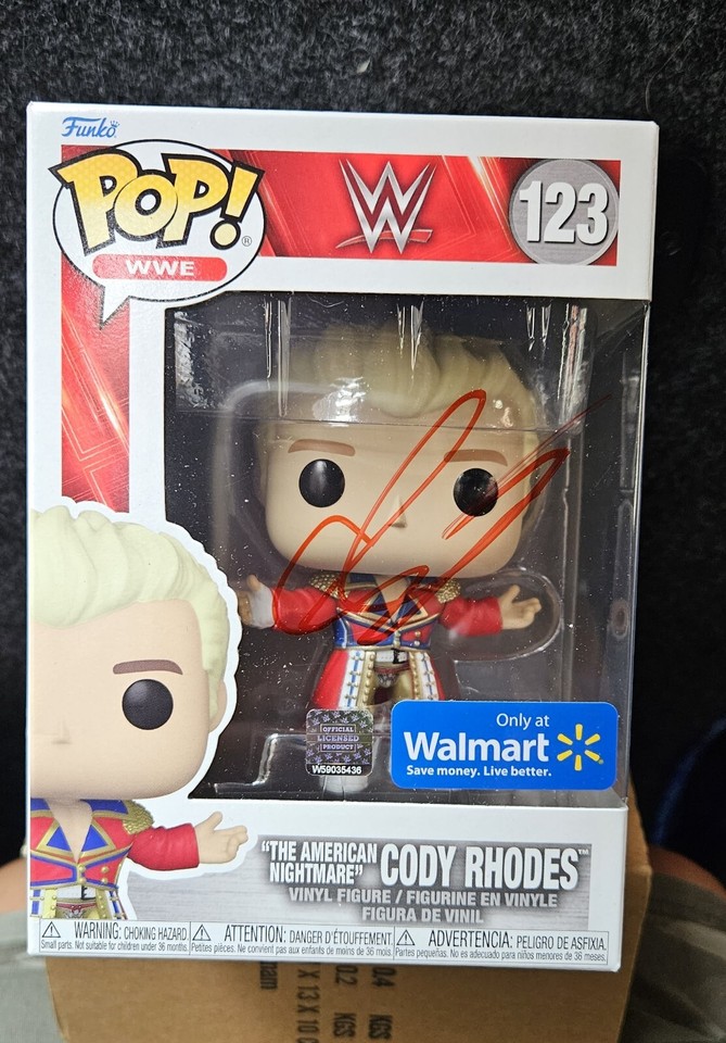 Cody Rhodes Signed American Nightmare Funko Pop Walmart Exclusive | eBay