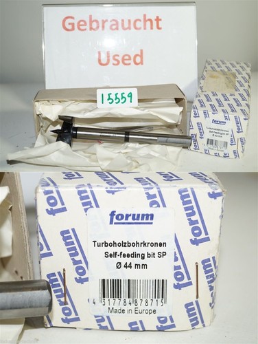 Forum Turbo Wood Drill Crown Self-Feeding Bit SP Ø 44 Mm Long 115 Mm ...