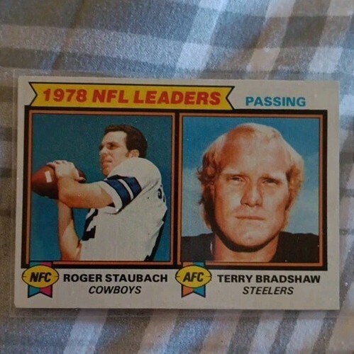 Staubach/ Bradshaw 1978 Topps Team Leaders Card 1 Perfect Card In Ex ...
