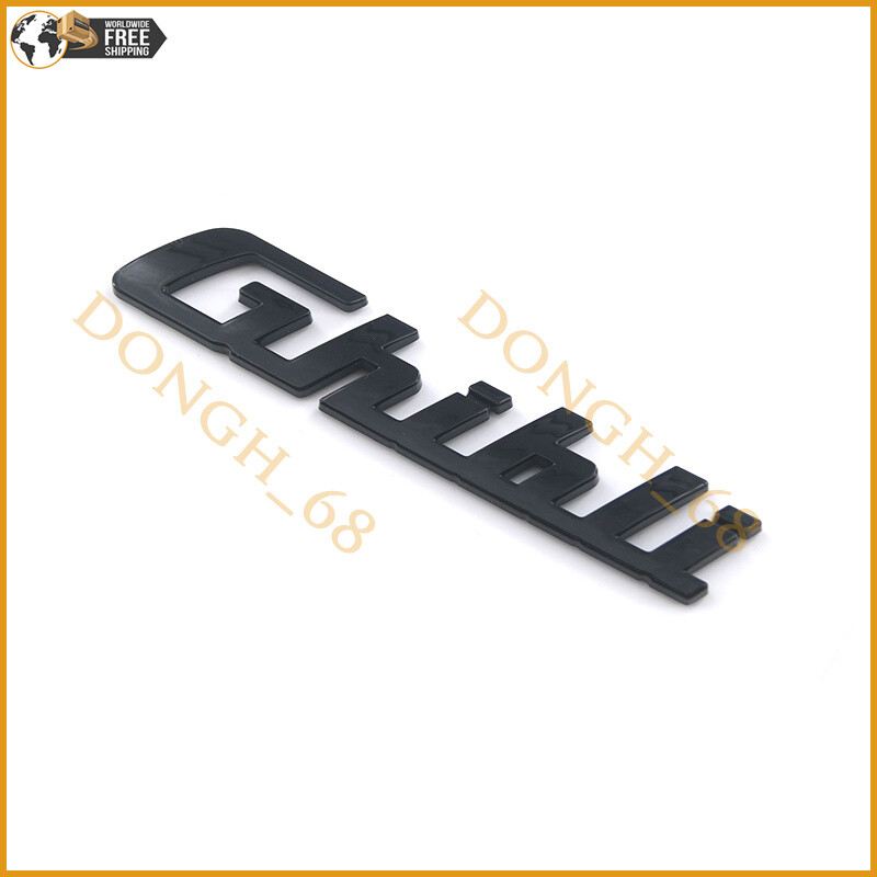 6x Set Gloss Black Emblem For Maserati Ghibli RH & LH GranSport Side ...