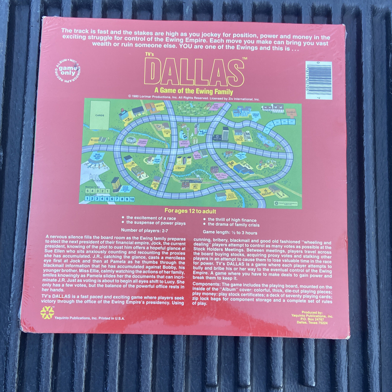 TVS Dallas a Board Game of The Ewing Family Vintage 1980 Yaquinto for ...