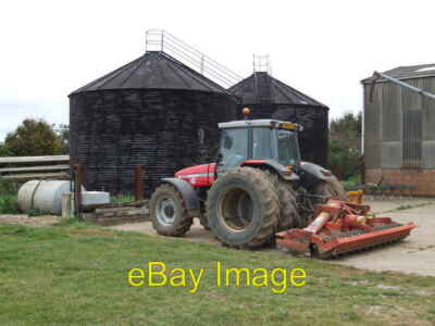 Photo 6x4 Farm at Stainsby Tractor and what appears to be a crumbler ...
