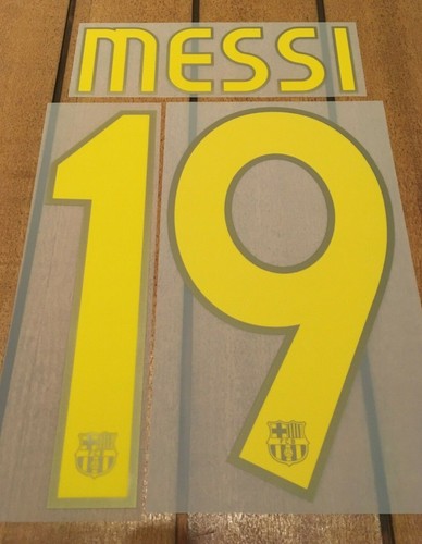 Official Barcelona player issue name set Messi -Nameset for 2007/8 ...