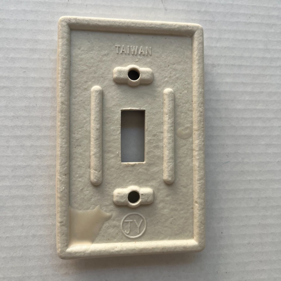 Vintage Ceramic HOME SWEET HOME Light Switch Cover Single Toggle Dog ...