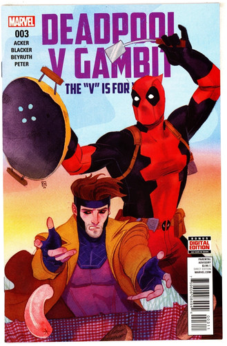 Deadpool v Gambit (2016) #3 NM 9.4 Kevin Wada Cover | eBay