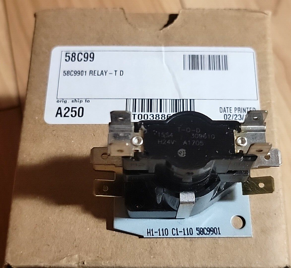 T-O-D 15S4 Therm O Disc Time Delay Relay Heat Sequencer 309610 24V ...