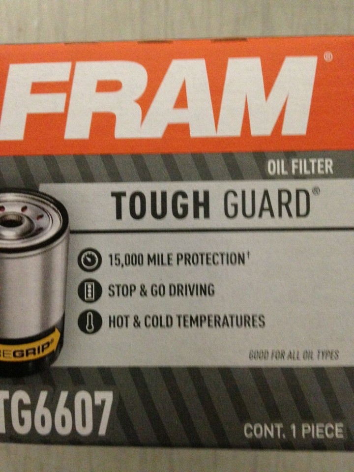 SIX(6) Fram Tough Guard TG6607 Oil Filter CASE fits XG6607 PH6607 M1 ...