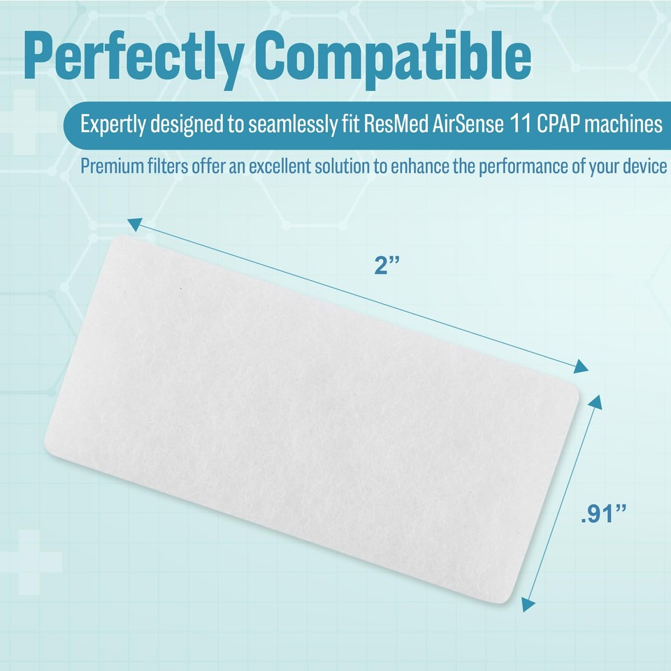 Premium USA Made CPAP Filters - 60-Pack, with ResMed AirSense 11 ...