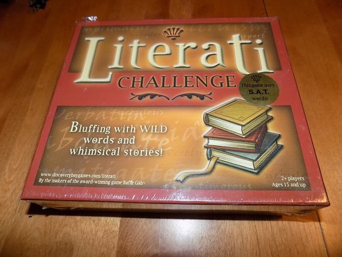 LITERATI CHALLENGE Bluffing Wordgame Word Literary SAT Words Board Game ...