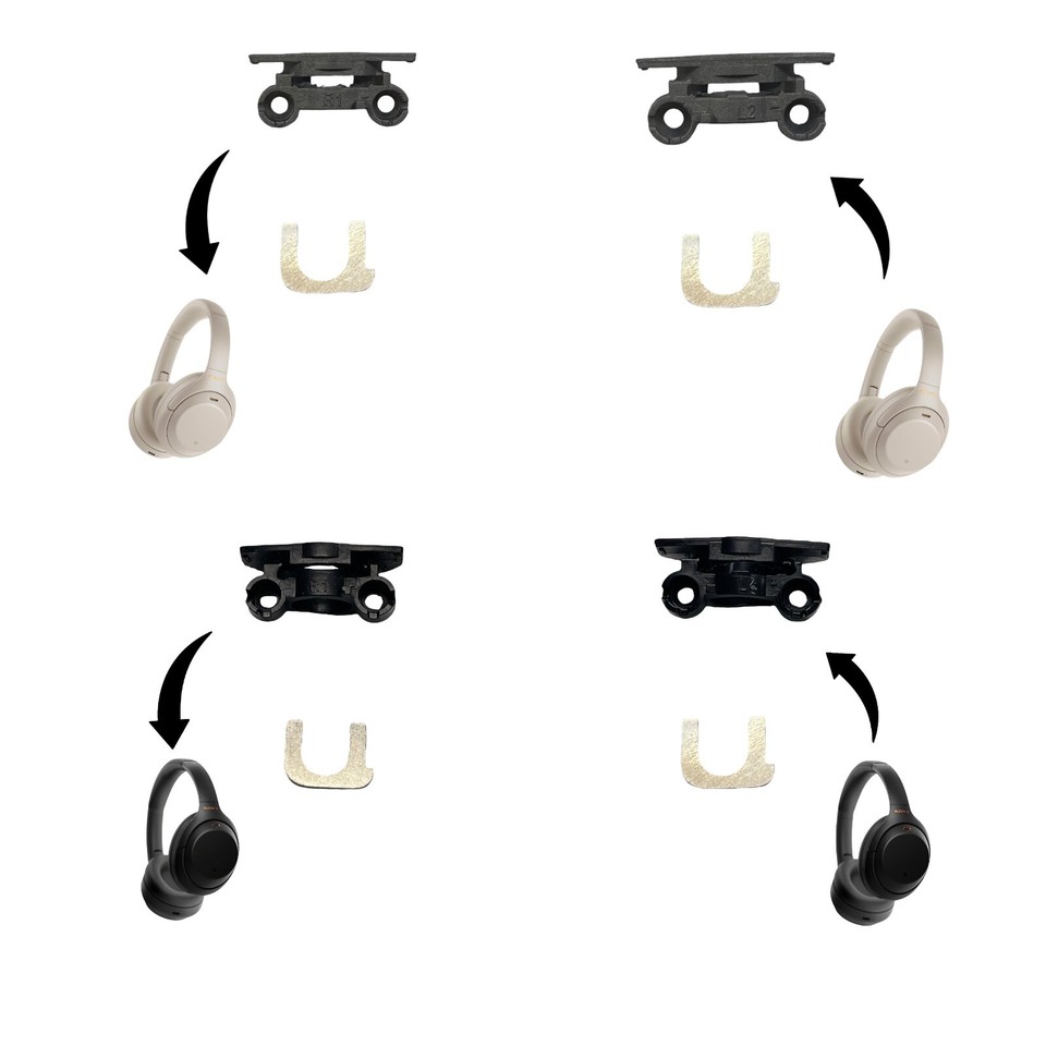 Sony WH-1000XM4 XM4 Headphones Plastic Hinge Swivel Replacement RIGHT ...
