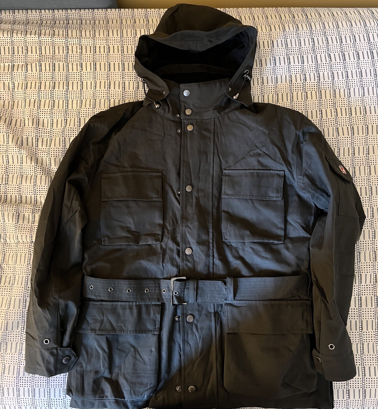 WELLENSTEYN London Jacket Womens Small Green Hooded Belted Jacket | eBay UK