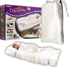 The Original Dreamie Blanket Wrap Around Soft Top Bottom Sheet & Pillow Pocket for sale online ...