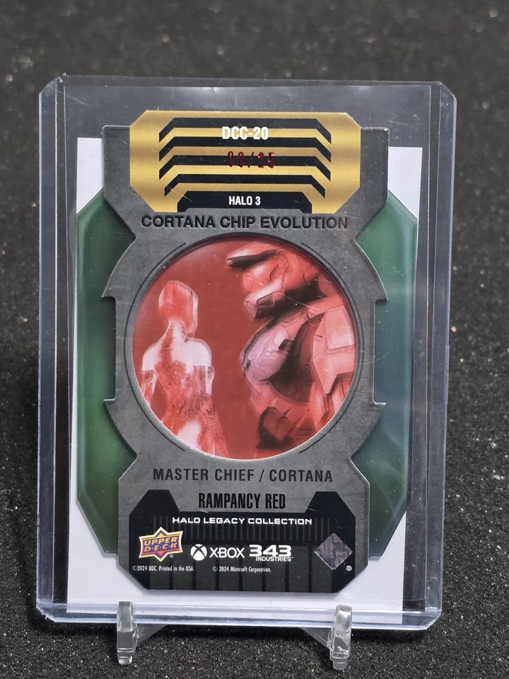 2024 UD Halo Legacy Collection Cortana Master Chief Chip Rampancy #08/ ...