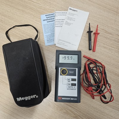 Megger BM121 Continuity/resistance & 500v Insulation resistance tester ...
