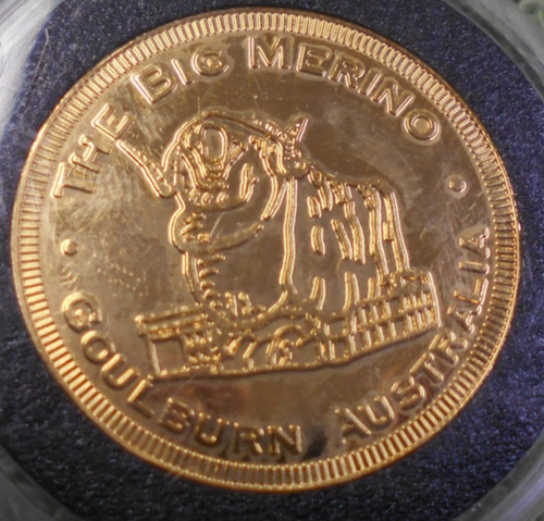 #D295. THE BIG MERINO RAM SOUVENIR TOKEN - GOULBURN NSW | eBay Australia