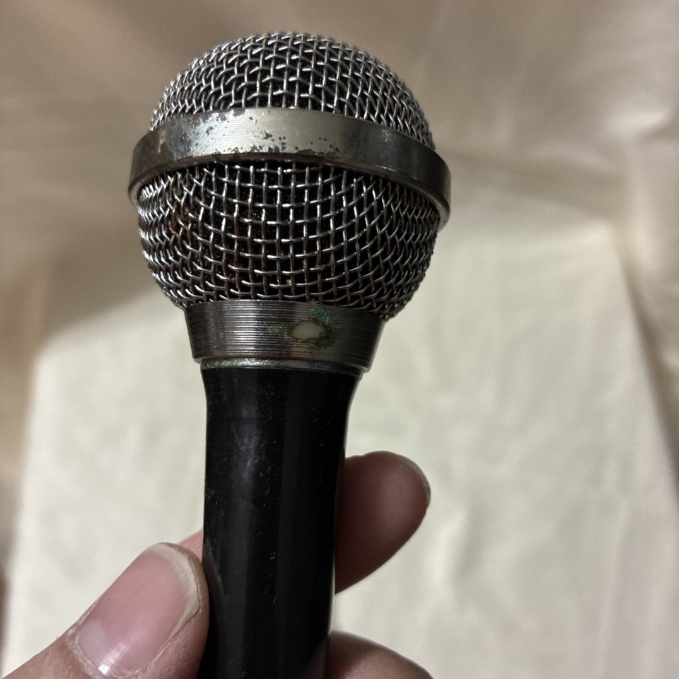 Radio Shack Dynamic Microphone 33-2001A Wired Mic 1/4" Plug 6ft Cord ...