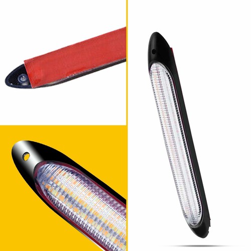LED Light Strip Driving Amber Turn Signal White Daytime Running Light ...