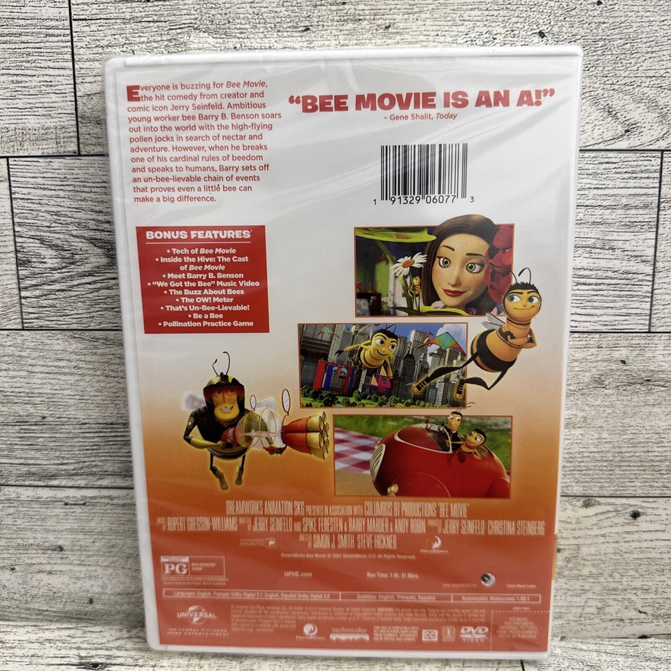 New! Bee Movie (DVD) Sealed Family Movie Bee Movie Is An A!! Ships Free ...