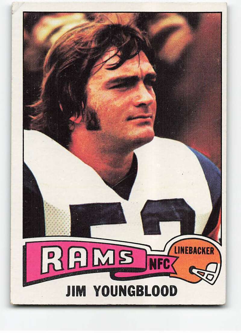 1975 Topps #176 Jim Youngblood VG/EX Very Good/Excellent RC Rookie LA ...
