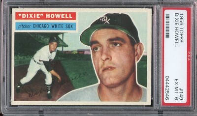 1956 Topps Baseball #149 Dixie Howell Gray Back PSA 6 *d2 | eBay