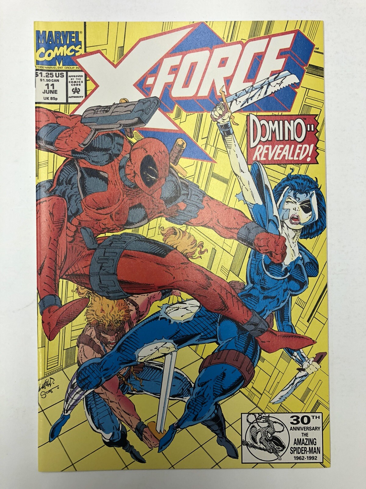X-Force #11 NM 1st Appearance of Real Domino Deadpool 1992 Marvel ...