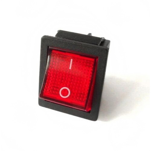 5PCS Rocker Switch With Red Light KCD4-201N 4 Pin 2 Position DPST 16A ...