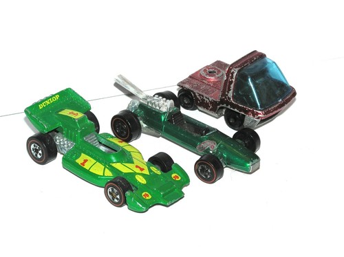 Vintage Hot Wheels Redline El Rey Special + Repco & Fire HEAVY Cab 3 ...