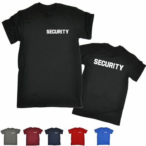 Security T-SHIRT bouncer doorman uniform nightclub fancy dress Gift ...