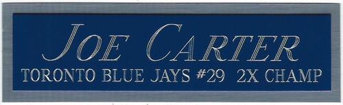 JOE CARTER TORONTO BLUE JAYS NAMEPLATE FOR AUTOGRAPHED Signed BASEBALL ...