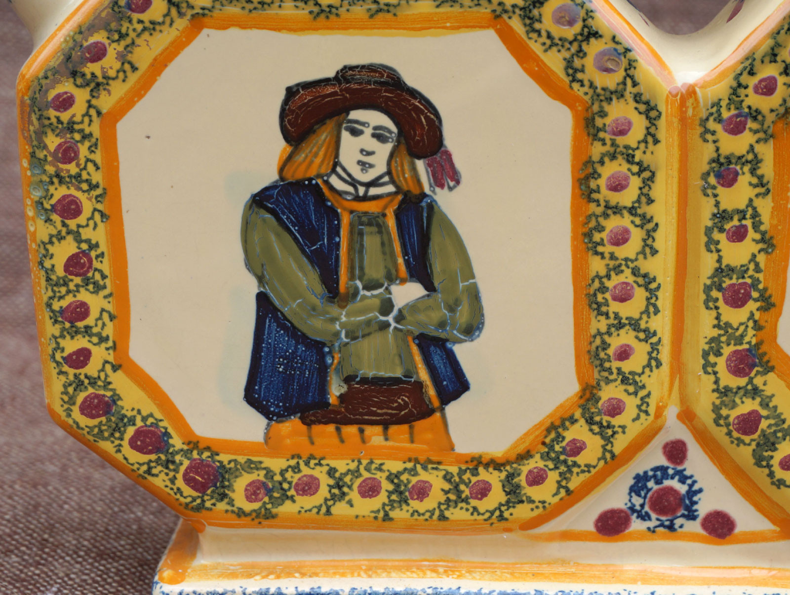 Henriot Couple Breton Oil Vinegar Cruet Quimper French Faience 1930 | eBay