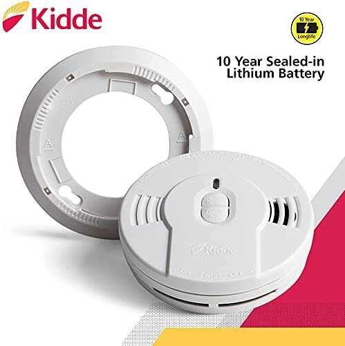 Kidde Smoke Detector, 10-Year Battery, LED Indicators, Replacement ...