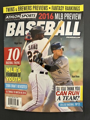 Athlon Sports 2016 MLB Preview Magazine | eBay