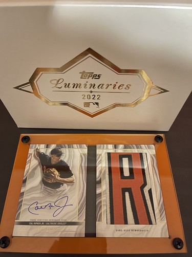 Cal Ripken Jr. 2022 Topps Luminaries Letter Patch “R”1/1 On Card Auto ...