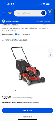 troy bilt tb30r lawn mower | eBay