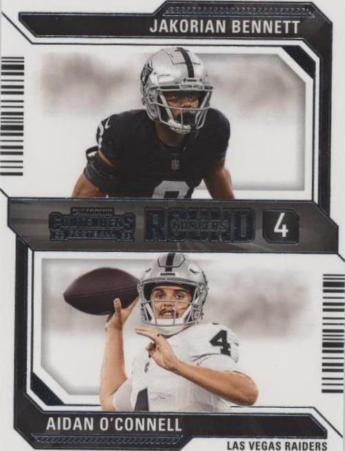 2023 Panini Contenders Aidan O'Connell Jakorian Bennett #18 for sale | eBay