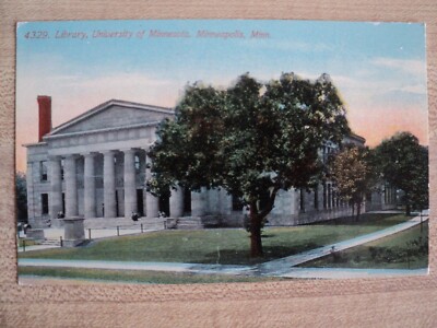 MINNEAPOLIS MN University of Minnesota Library early Postcard | eBay