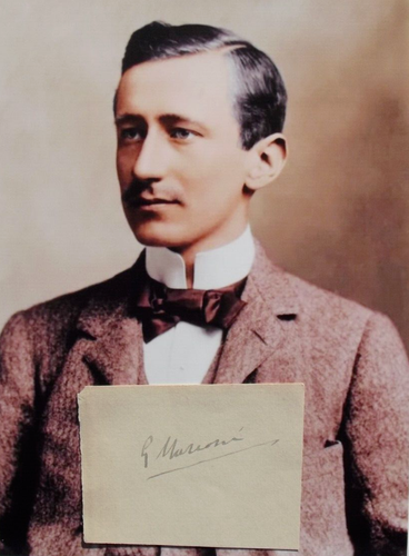 Guglielmo Marconi Italian Inventor & Engineer ''Radio'' Signed ...