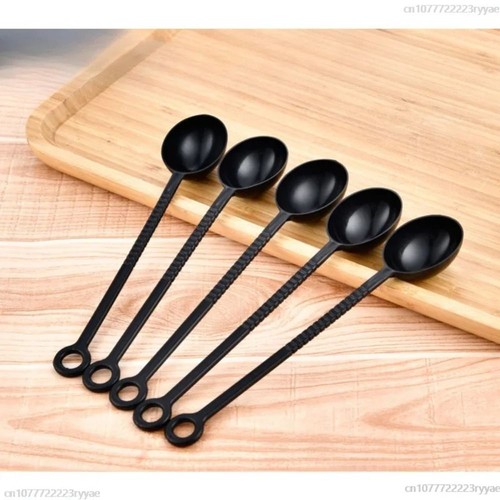 5pcs Plastic Seasoning Spoon Bendable Milk Tea Spoon New Coffee Scoop ...