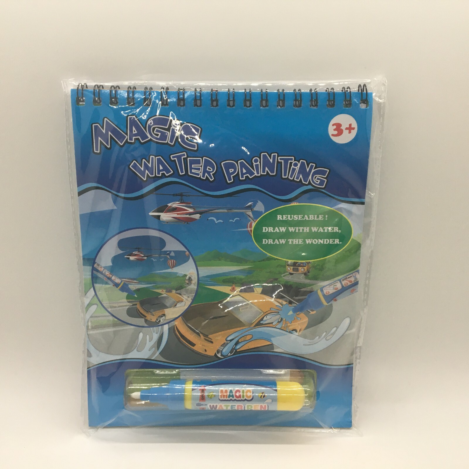 Reusable Magic Water Painting Book for Kids With Water Pen Included ...