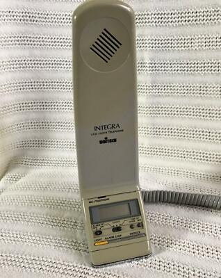 Integra Unitech Telephone LCD Alarm Clock Vintage Corded Standing Phone ...