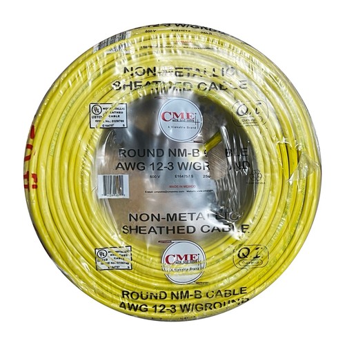 250 ft. 12/2 Solid Romex SIMpull CU NM-B W/G Wire, Yellow - New | eBay